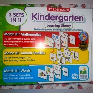 Toys | Lets Get Ready Kindergarten Learning Library Nwt | Poshmark